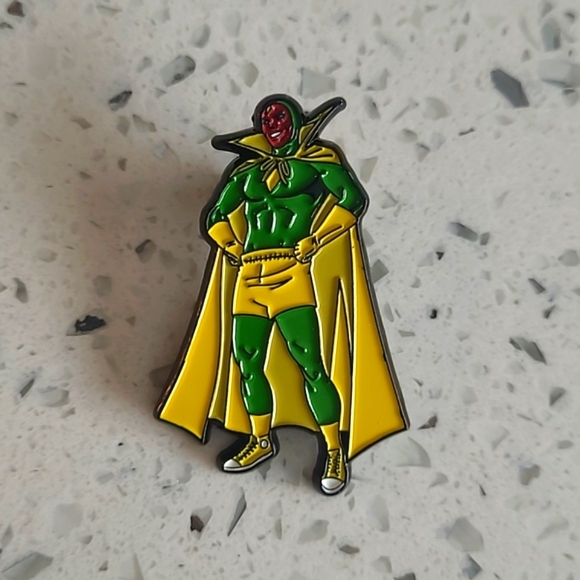Marvel | Jewelry | Marvel Wandavision Vision Costume Superhero Lapel ...